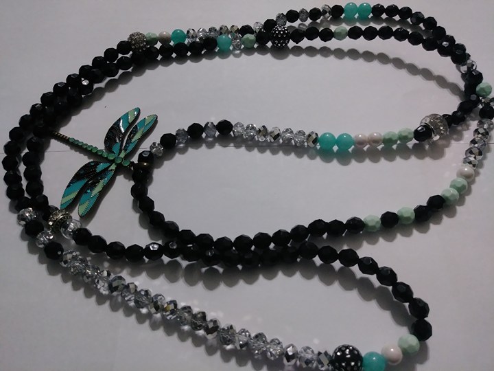 "Queen Jade" Waist beads "Dragon fly mega charm included" 1 – Beaded By ...